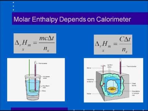 Heat content of a substance ( Molar enthalpy ) and Thermochemical ...